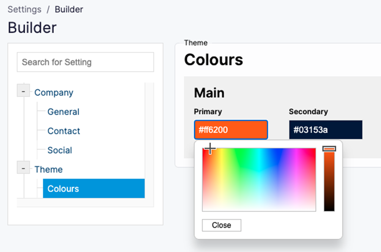Configuring the shared Aphix Portal settings